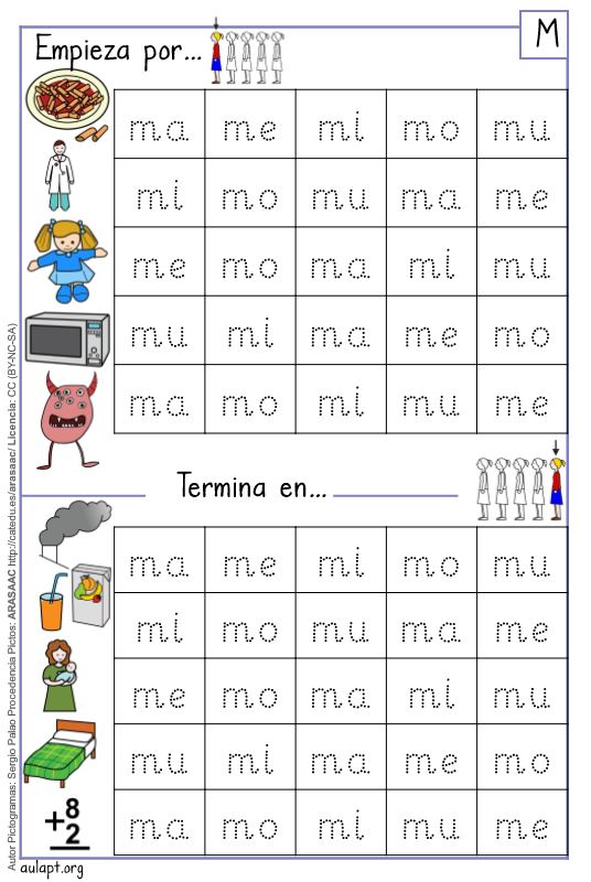 CUADERNILLO LETRA M IMPRENTA. LECTURA, GRAFÍA Y CONCIENCIA FONOLÓGICA.