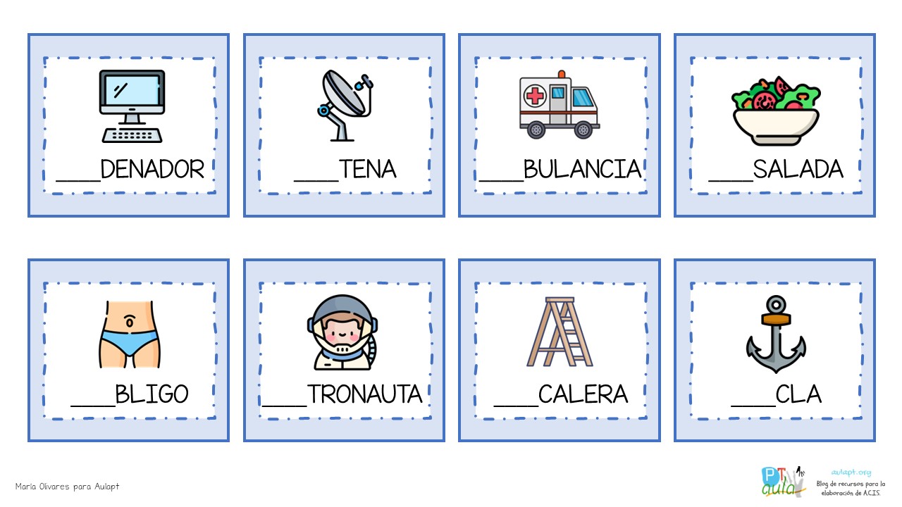 Silabas Inversas Para Imprimir Con Dibujos - Dibujos Cute Para Imprimir