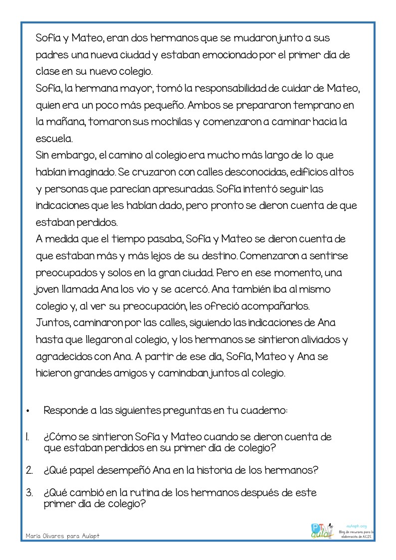 Lecturas con preguntas para mejorar la comprensión lectora