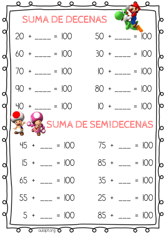 Hojas De Trabajo De Suma De Decenas De Matemáticas