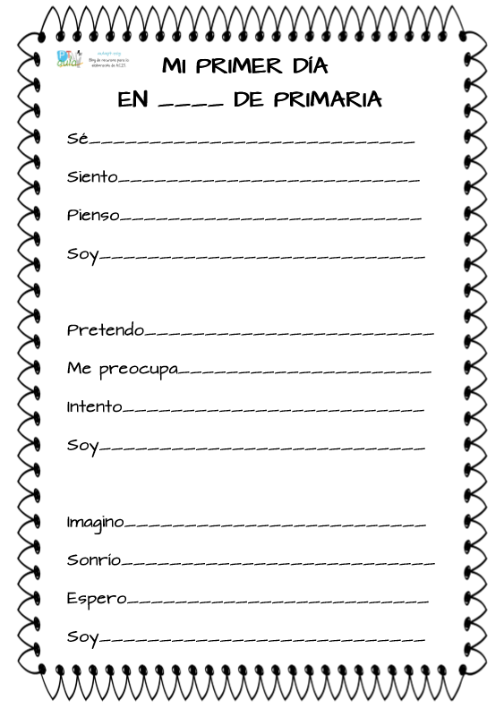 mi primer día en primaria - Aula PT