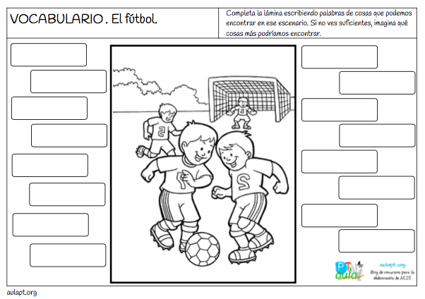 vocabulario el fútbol - Aula PT