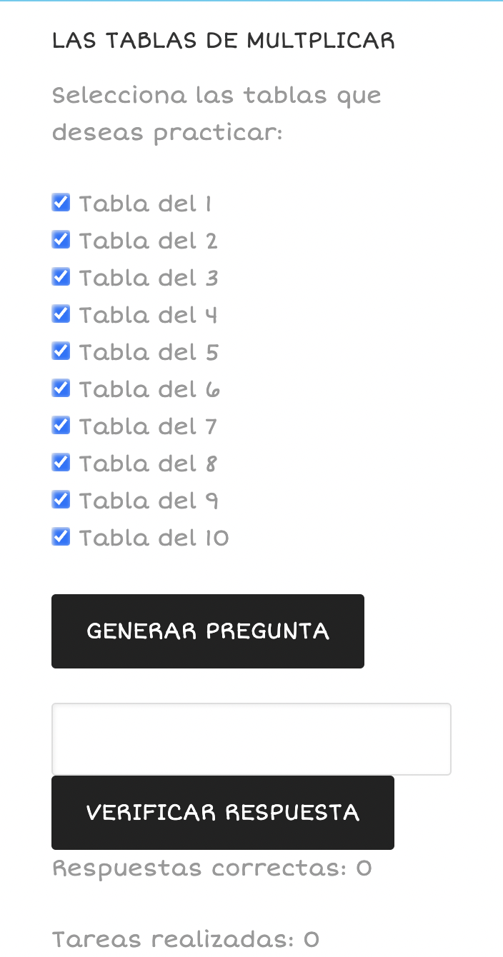 juego online tablas multiplicar - Aula PT