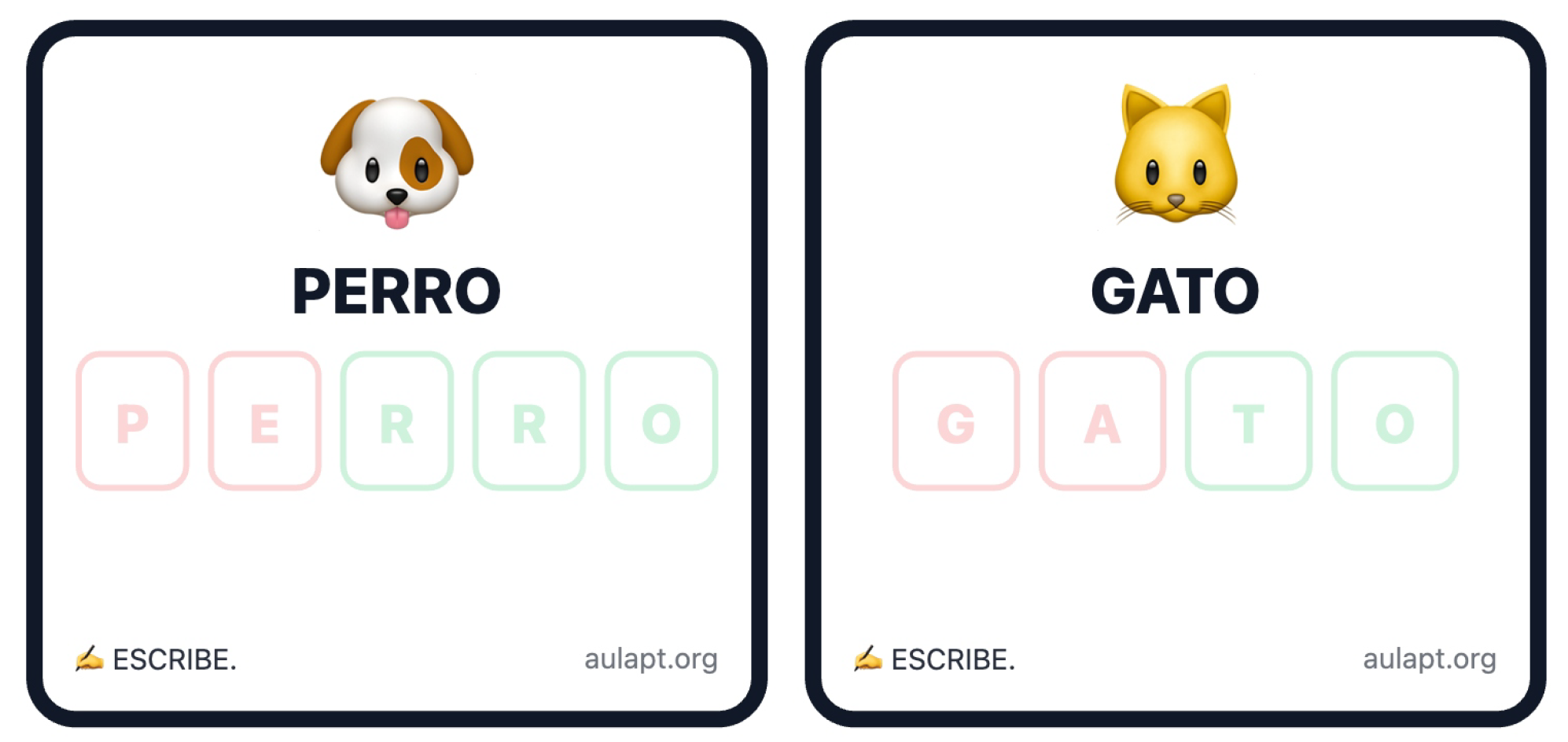 ayuda visual palabra y letra - Aula PT