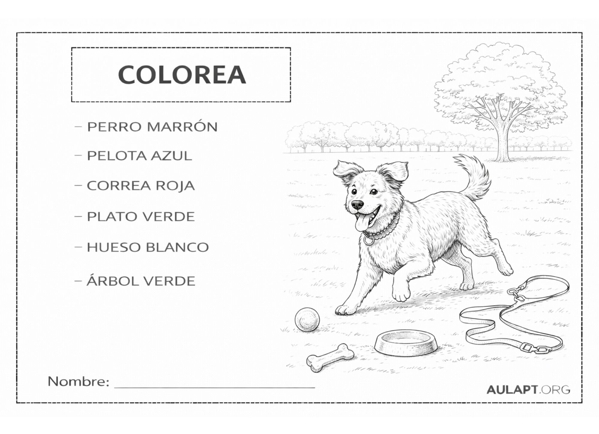 COLOREA PERRO - Aula PT